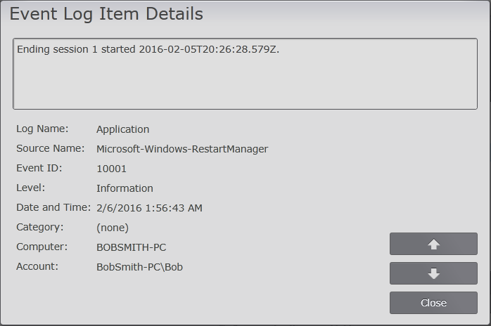 Viewing Event Log, Event Log Management | Comodo Endpoint Security Manager Administrator guide v3.5